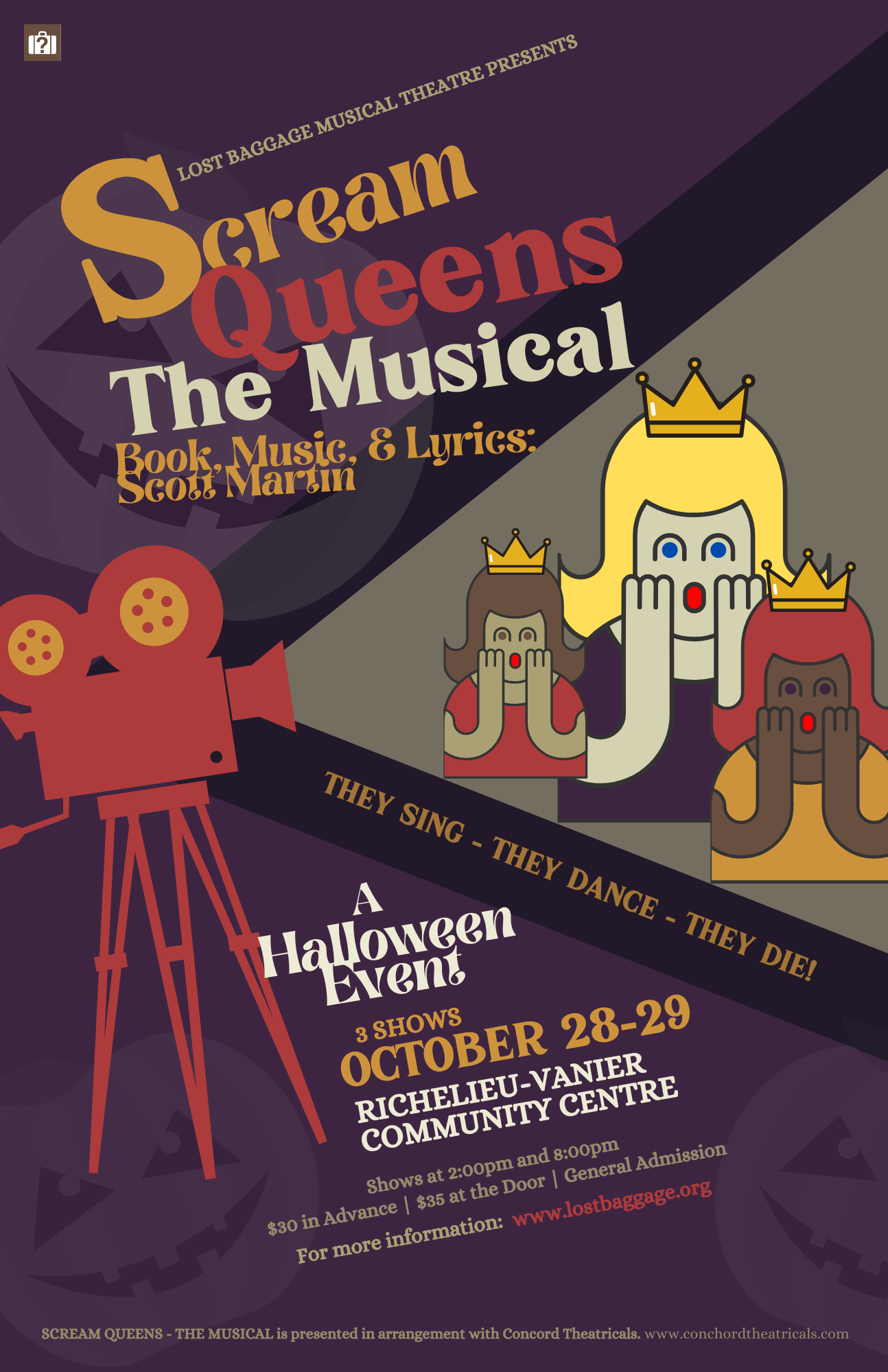 Virtual Program: Scream Queens – Lost Baggage Musical Theatre